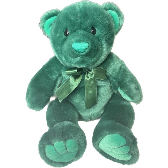 Kids Preferred | Holiday | Teddy Bear Plush Sitting Dark Hunter Emerald ...